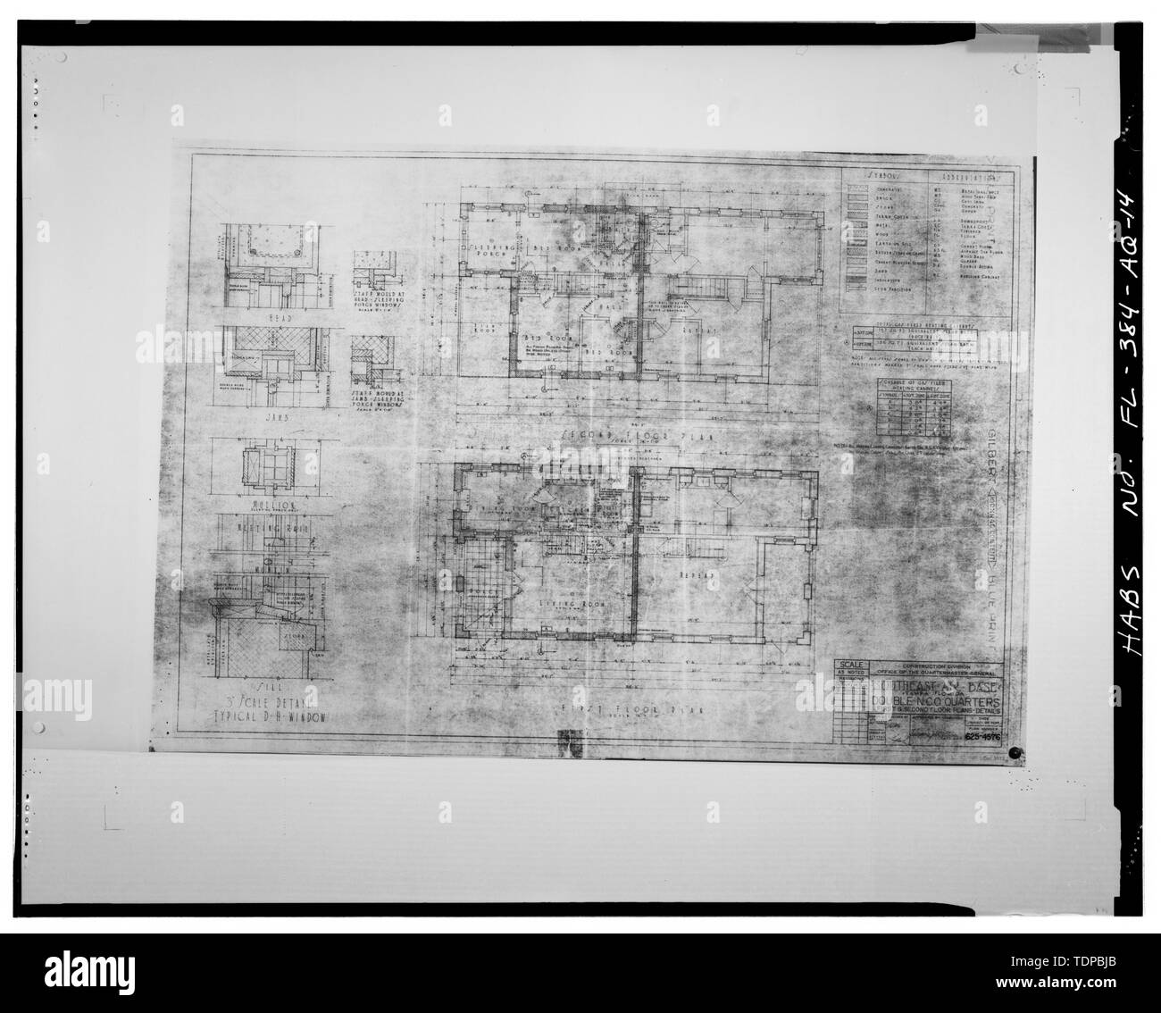 Photocopy of drawing (original drawing of Double N.C.O. Quarters in ...