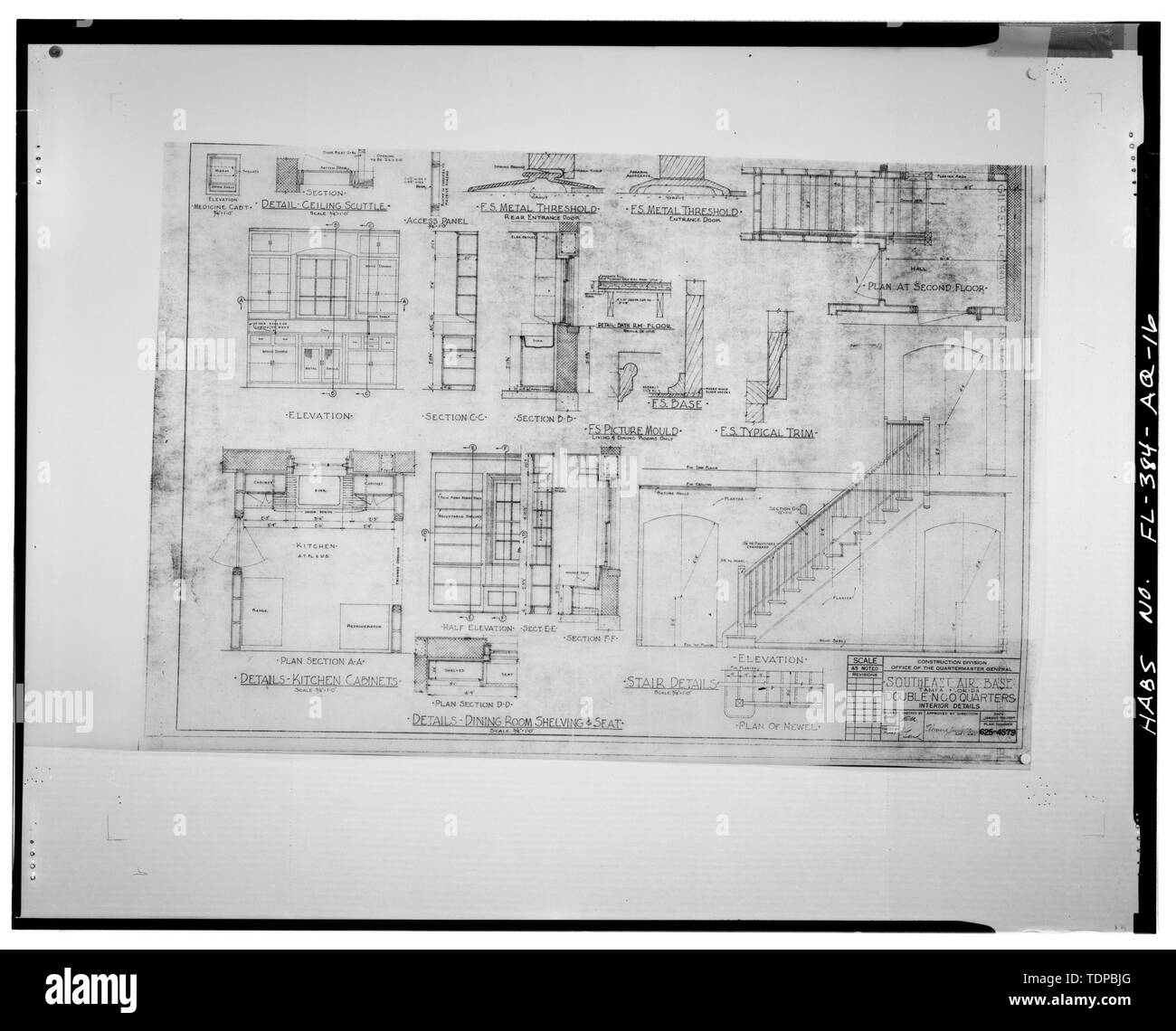 Photocopy of drawing (original drawing of Double N.C.O. Quarters in ...