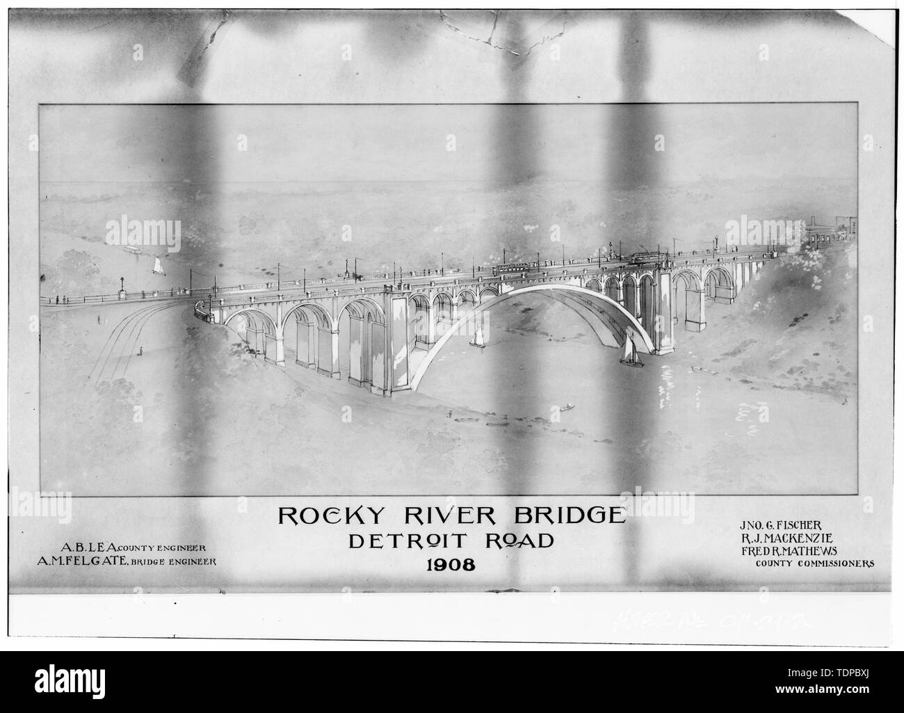 Photocopy of drawing (original in the Office of the Cuyahoga County ...