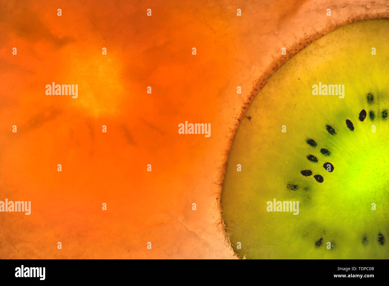 Frozen fruit, cold colors Stock Photo - Alamy