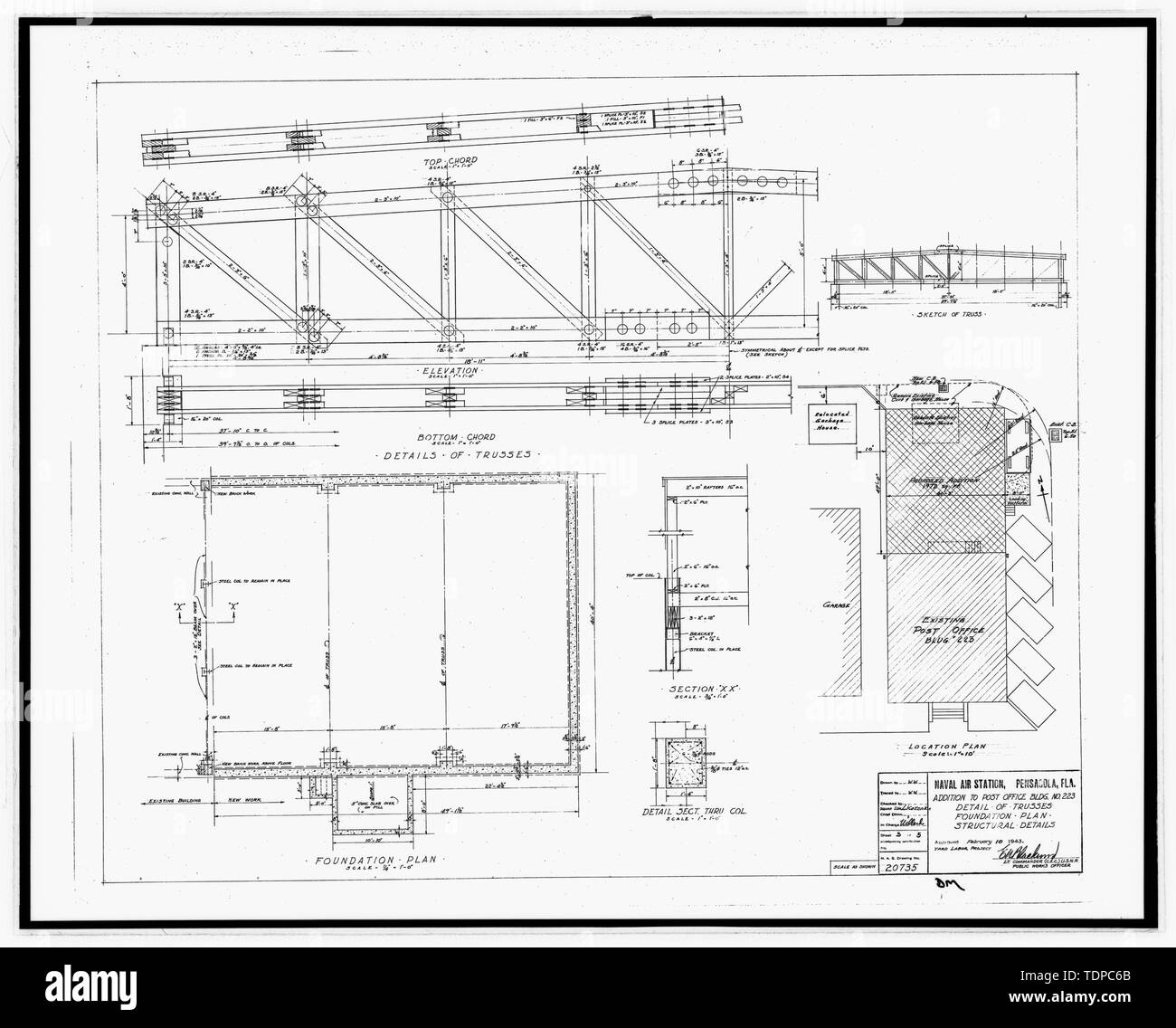 Structural foundation plan Black and White Stock Photos & Images - Alamy