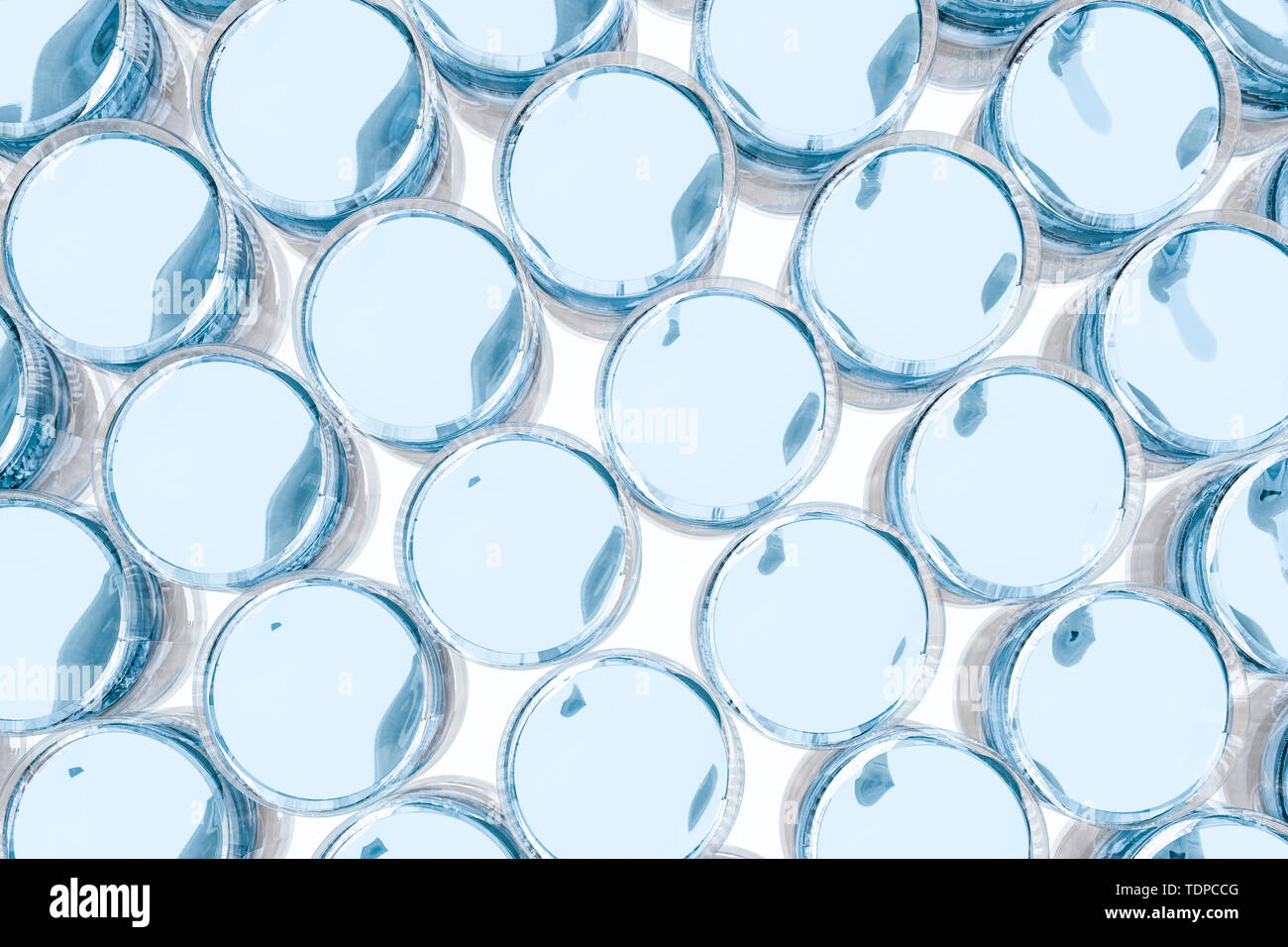 Blue translucent liquid test tube, three-dimensional rendering Stock ...