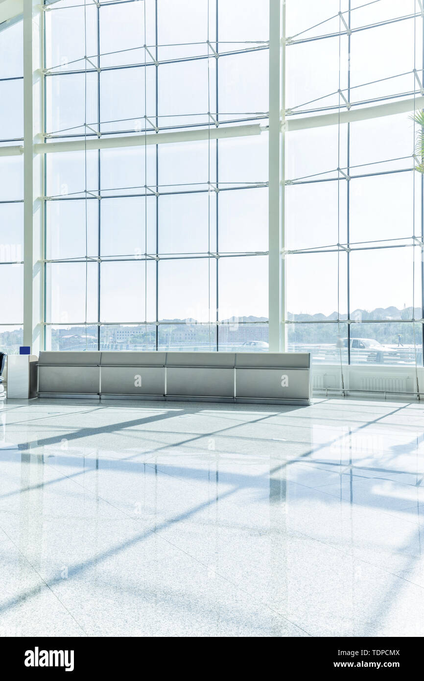 Interior of bright modern hall Stock Photo - Alamy