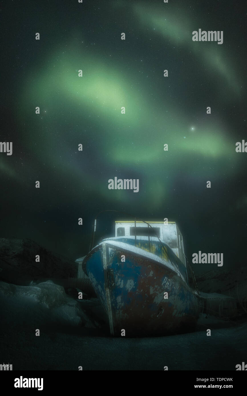 Aurora in Murmansk, Russia Stock Photo - Alamy