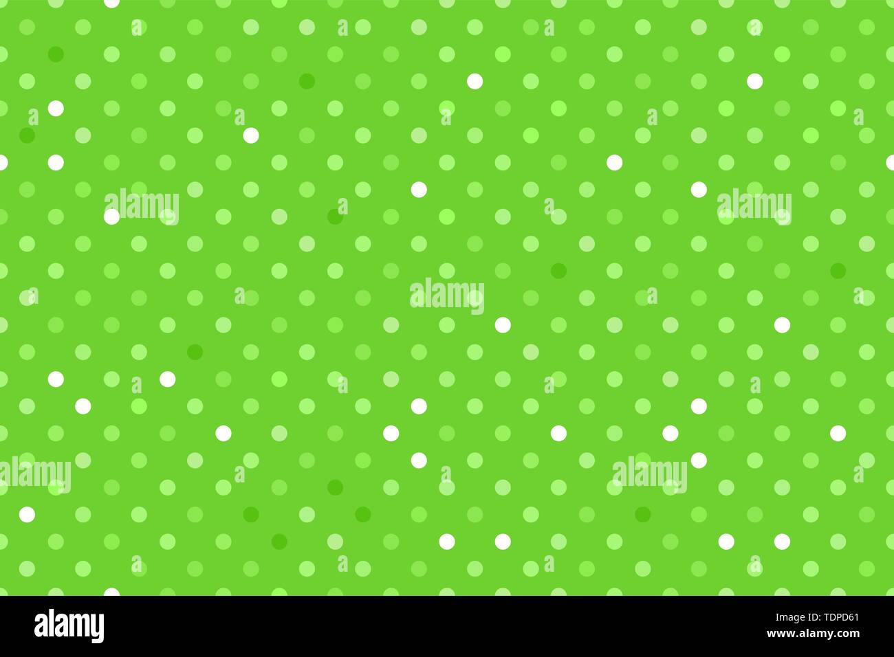 Green polka dot. Wide Seamless pattern Vector background. Kids surface ...