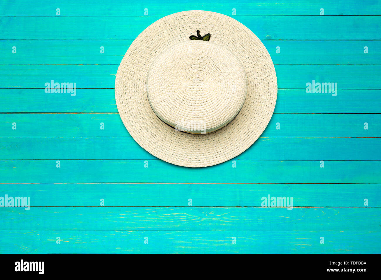 top view beach hat Stock Photo - Alamy