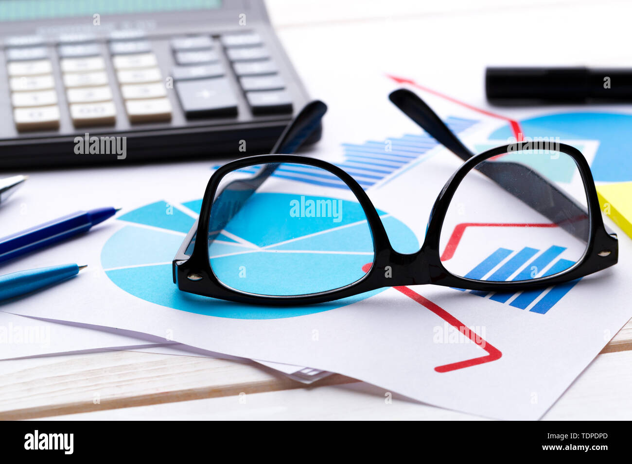 business chart showing financial success Stock Photo - Alamy