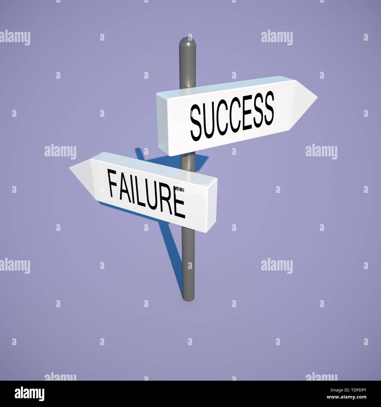 Choose the sign at the road sign Stock Photo - Alamy