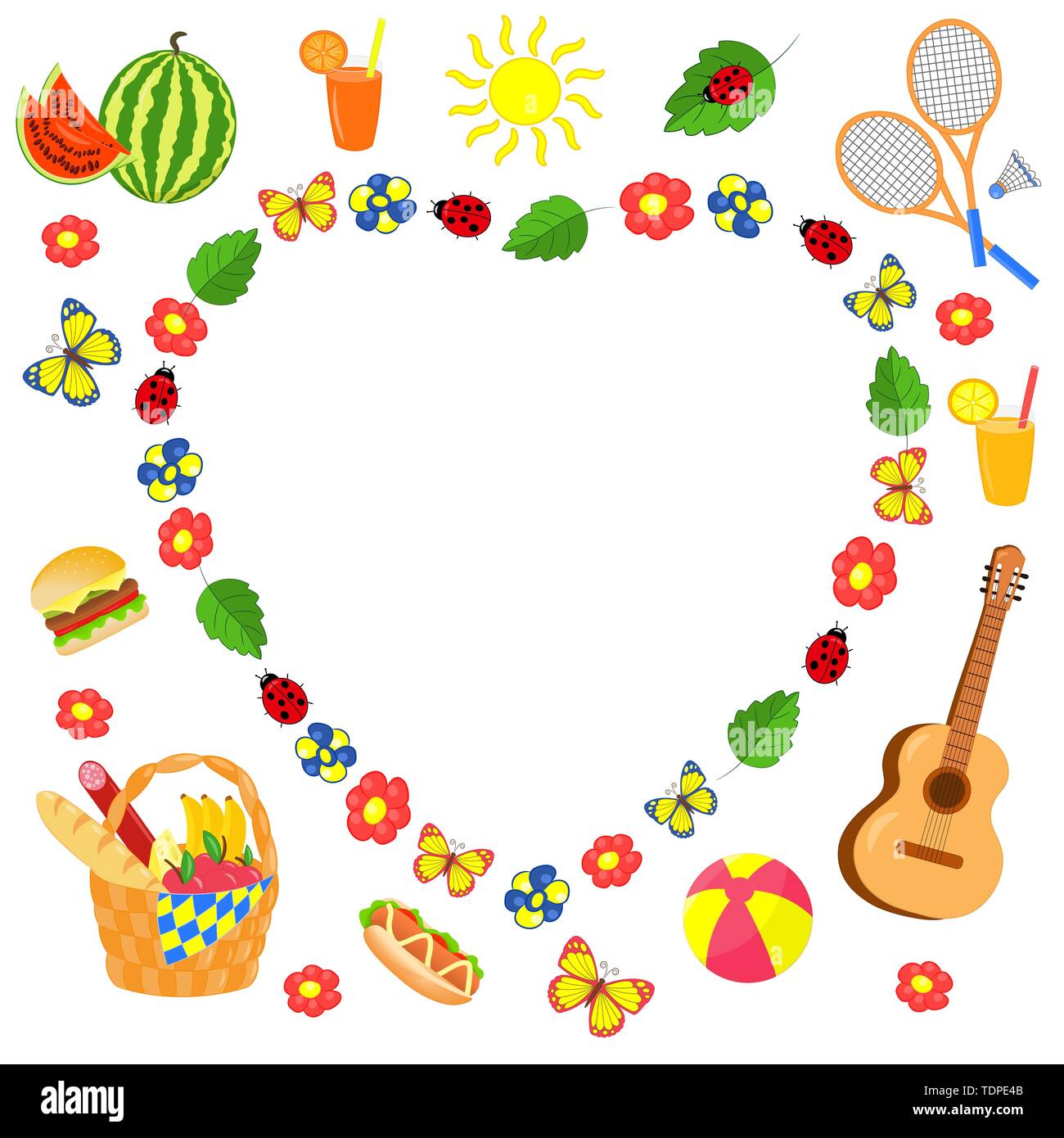 Picnic Border Clip Art