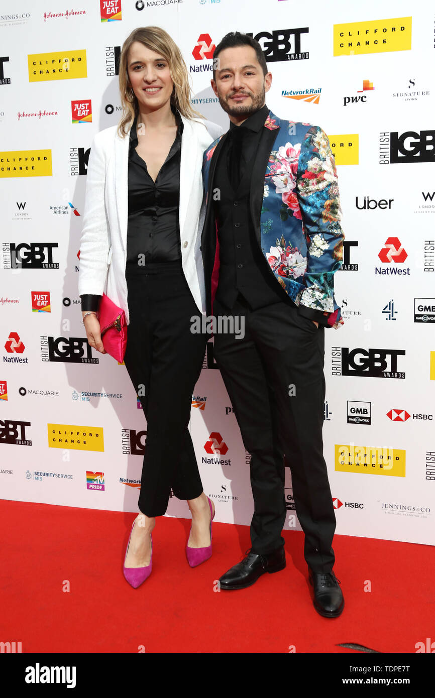 The LGBT Awards 2019 - Arrivals Featuring: Hannah Winterbourne, Jake ...
