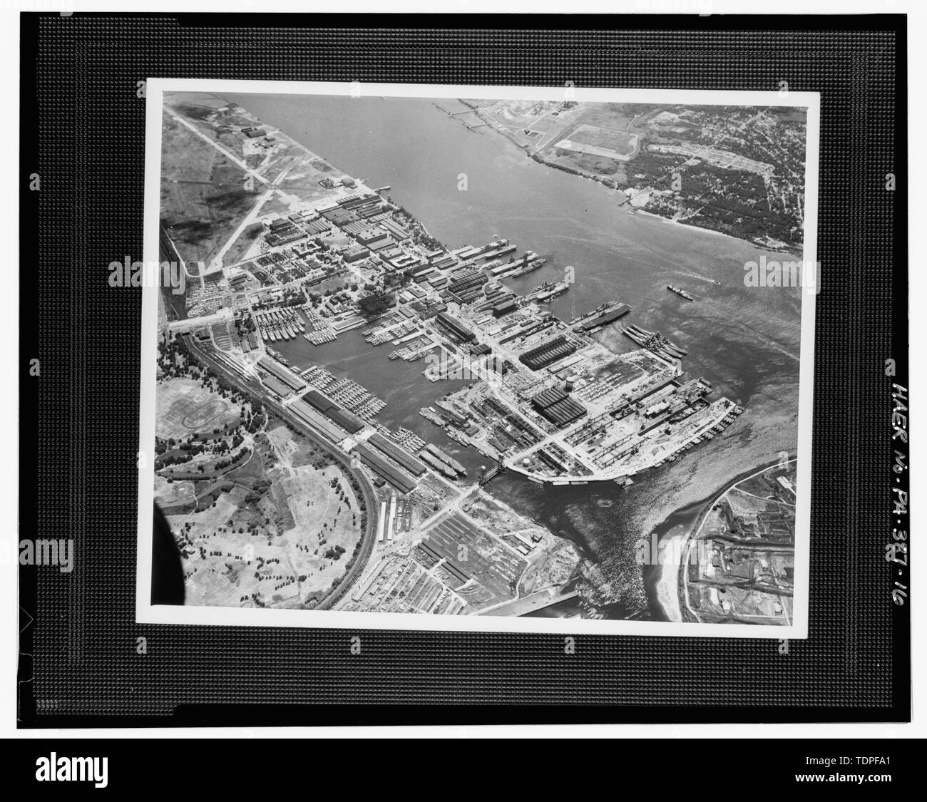 Oblique aerial photo Black and White Stock Photos & Images - Alamy