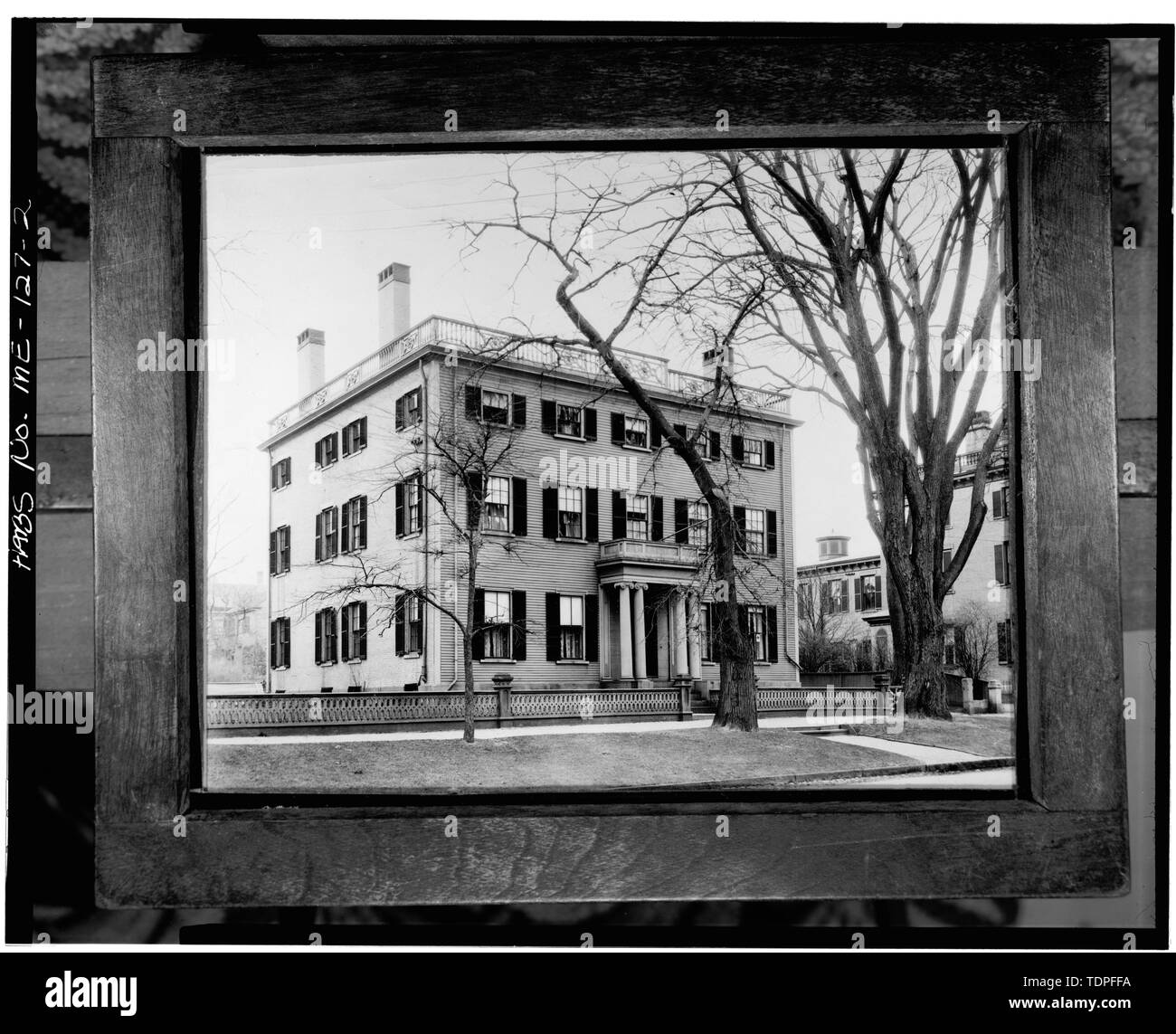 (from the Maine Historical Society) 1920. 4' x 5' negative MAIN FACADE ...