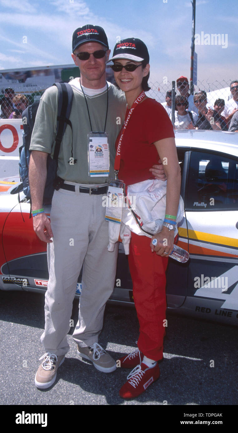 Apr 17, 1999; Long Beach, CA, USA; Actress CATHERINE BELL and husband ...