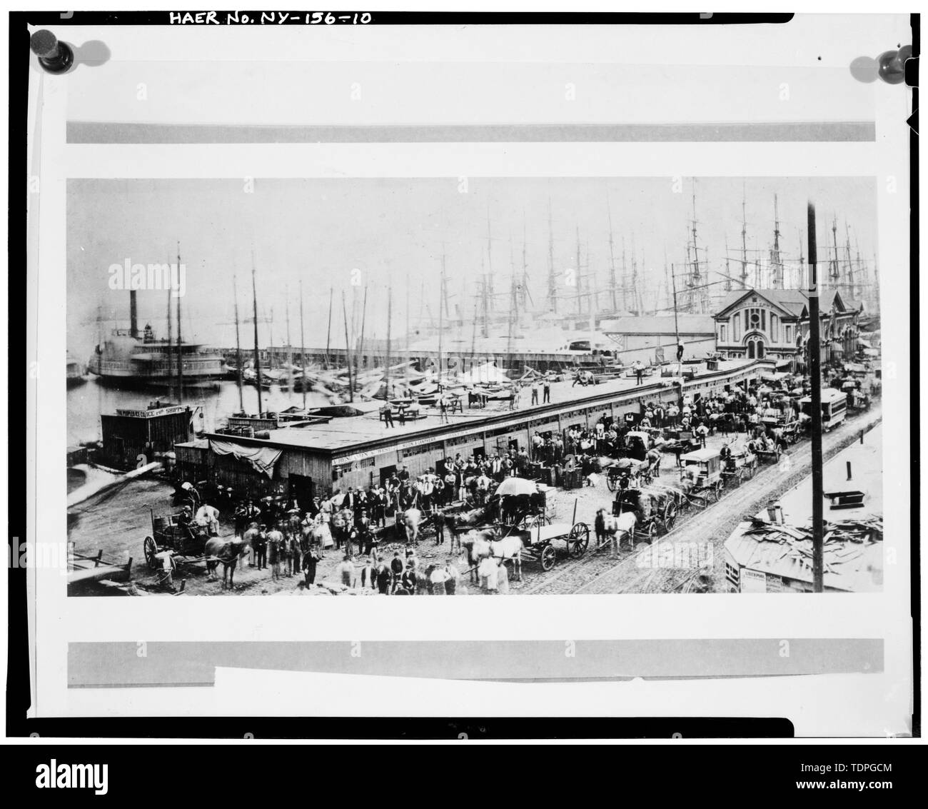 (source not stated) VIEW SOUTHWEST SHOWING FULTON GENERAL MARKET (1821 ...