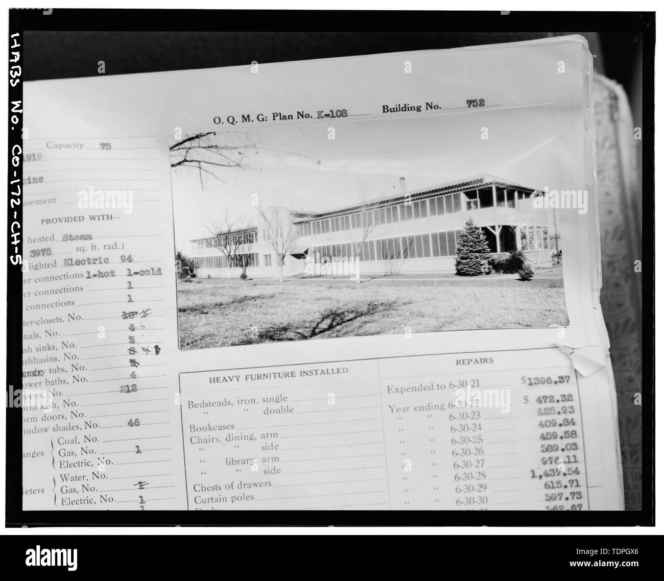 Fitzsimons army medical center Black and White Stock Photos & Images ...