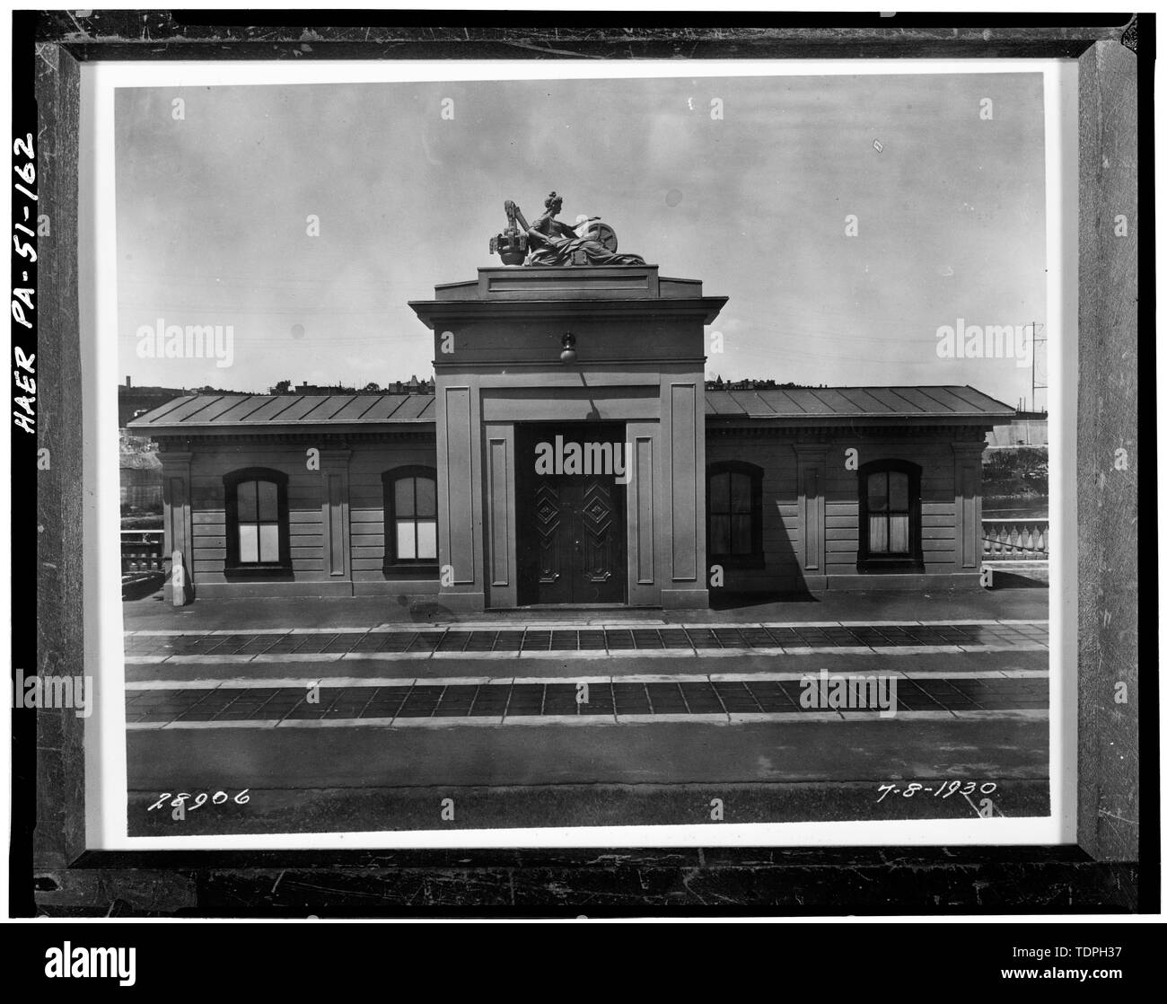 in the Philadelphia City Archives, dated July 8, 1930, showing east ...