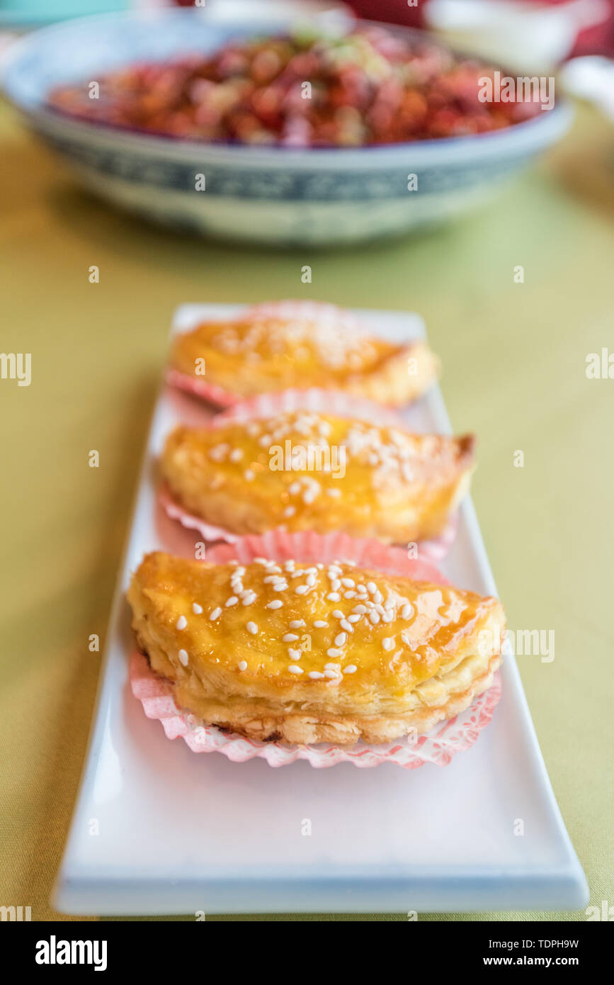 A close-up of a Chinese dim sum durian crisp Stock Photo - Alamy