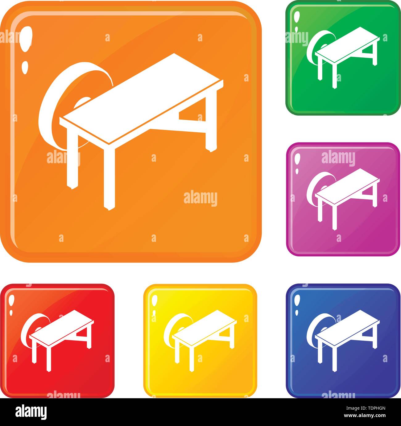 Grindstone icons set vector color Stock Vector Image & Art - Alamy