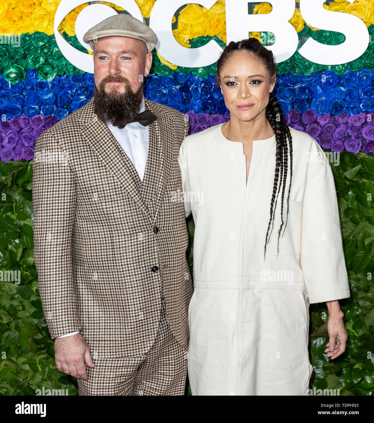 New York, NY - June 09, 2019: Gaylen Hamilton and Amber Gray attend the ...
