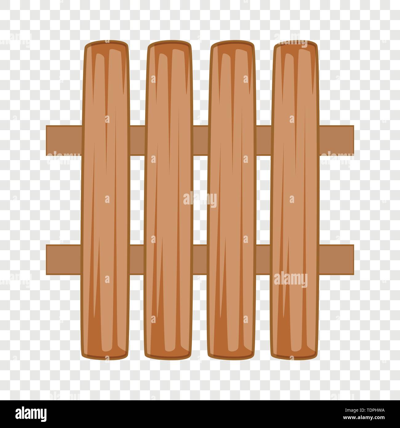 Wooden fence icon, cartoon style Stock Vector Image & Art - Alamy