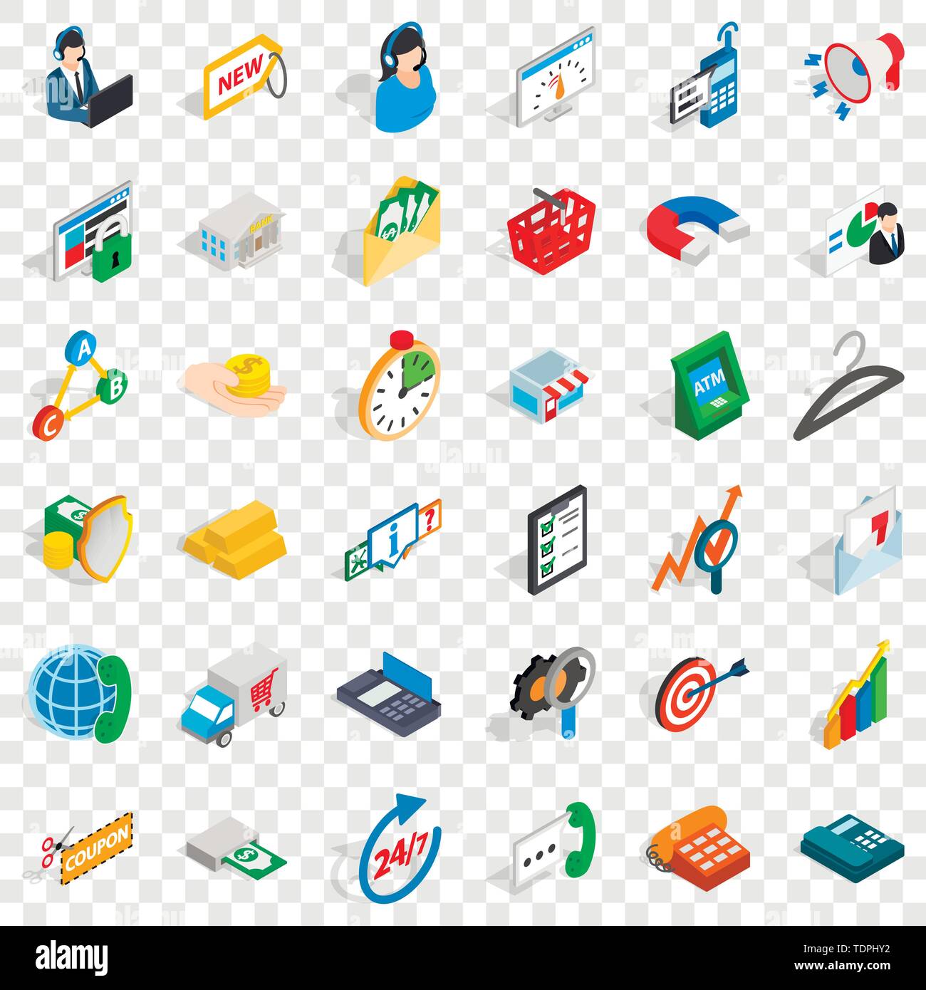 Calendar icons set, isometric style Stock Vector Image & Art - Alamy
