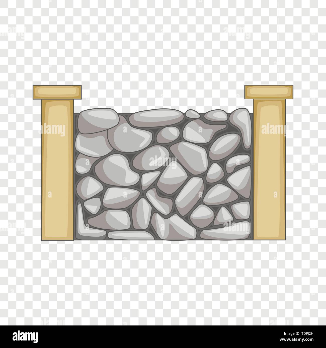 Stone fence post Stock Vector Images - Alamy