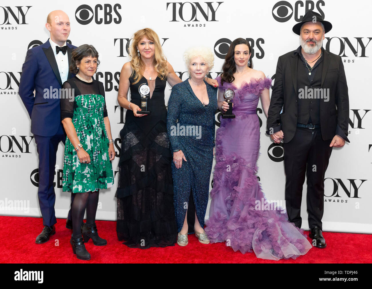 New York, NY - June 09, 2019: Best Play for 'The Ferryman' Cast poses ...