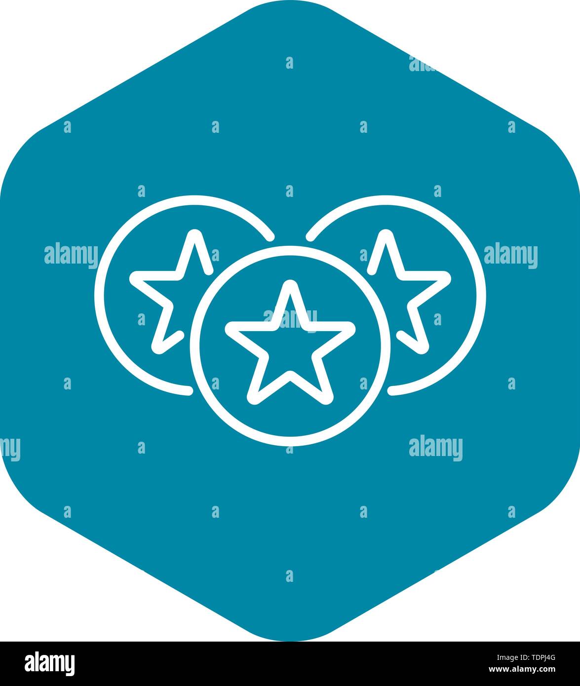 Star emblem icon, outline style Stock Vector Image & Art - Alamy