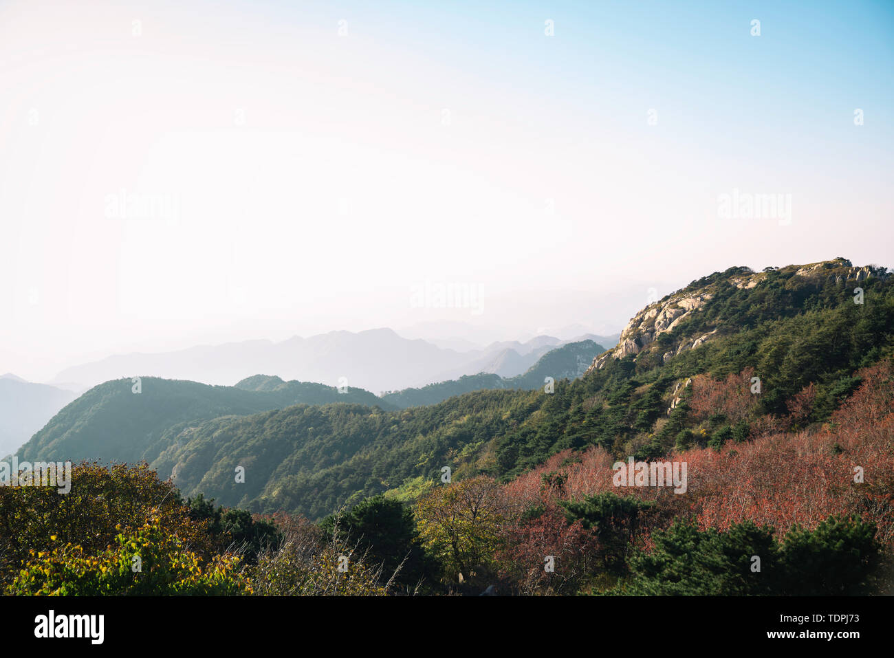 Mount Taishan Scenic Area Stock Photo - Alamy