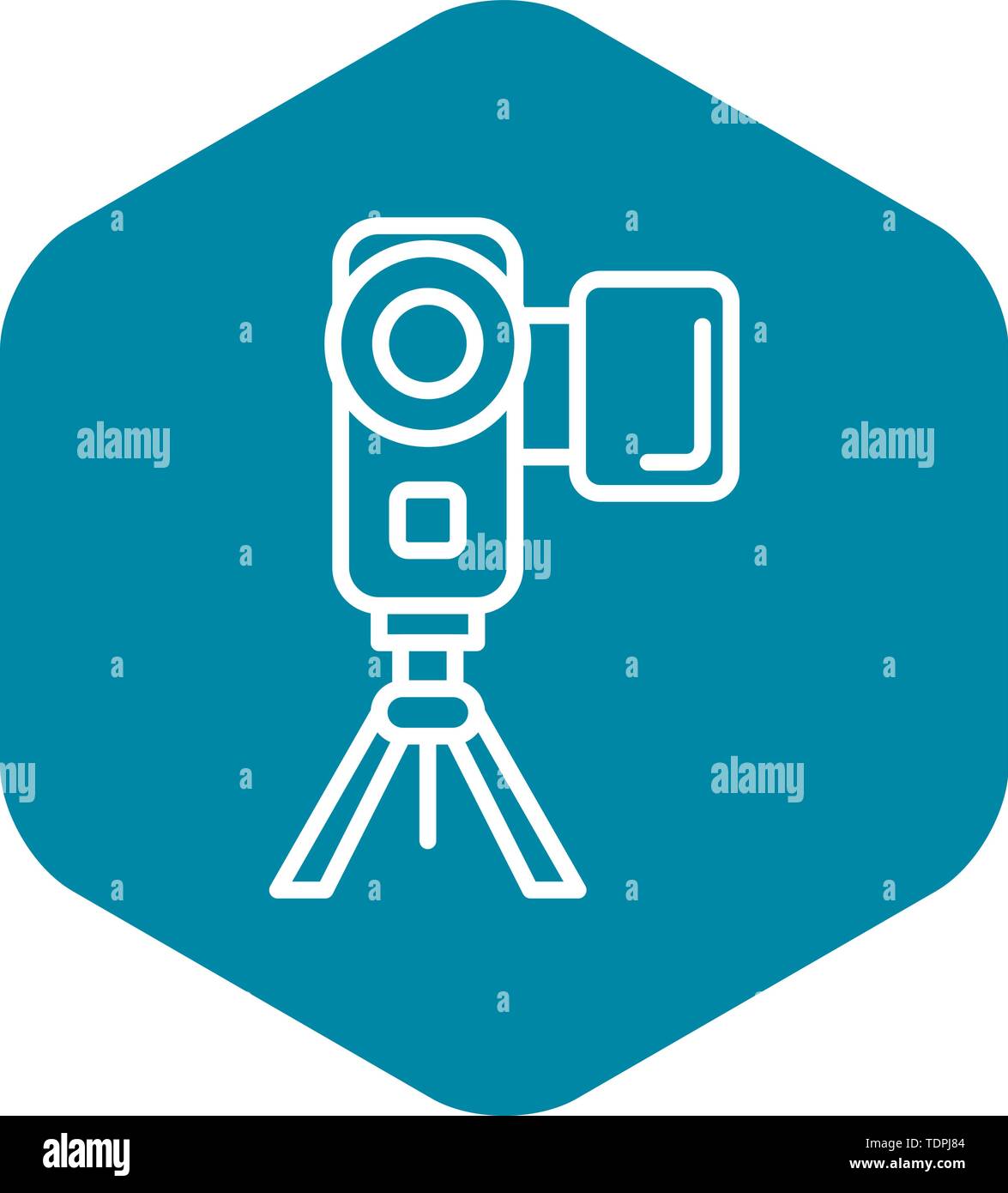 Video camera icon, outline style Stock Vector Image & Art - Alamy