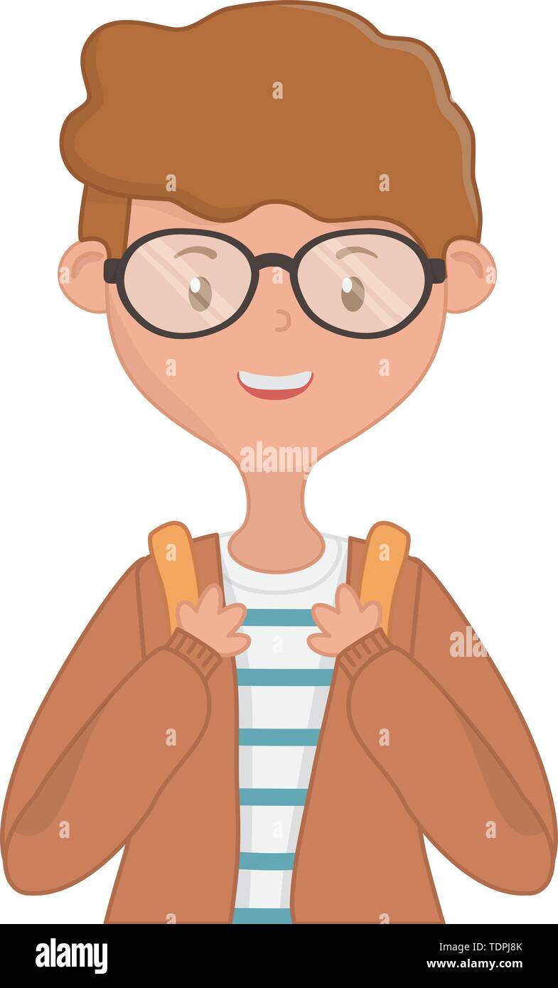 Boy cartoon design, School education learning knowledge study and class ...