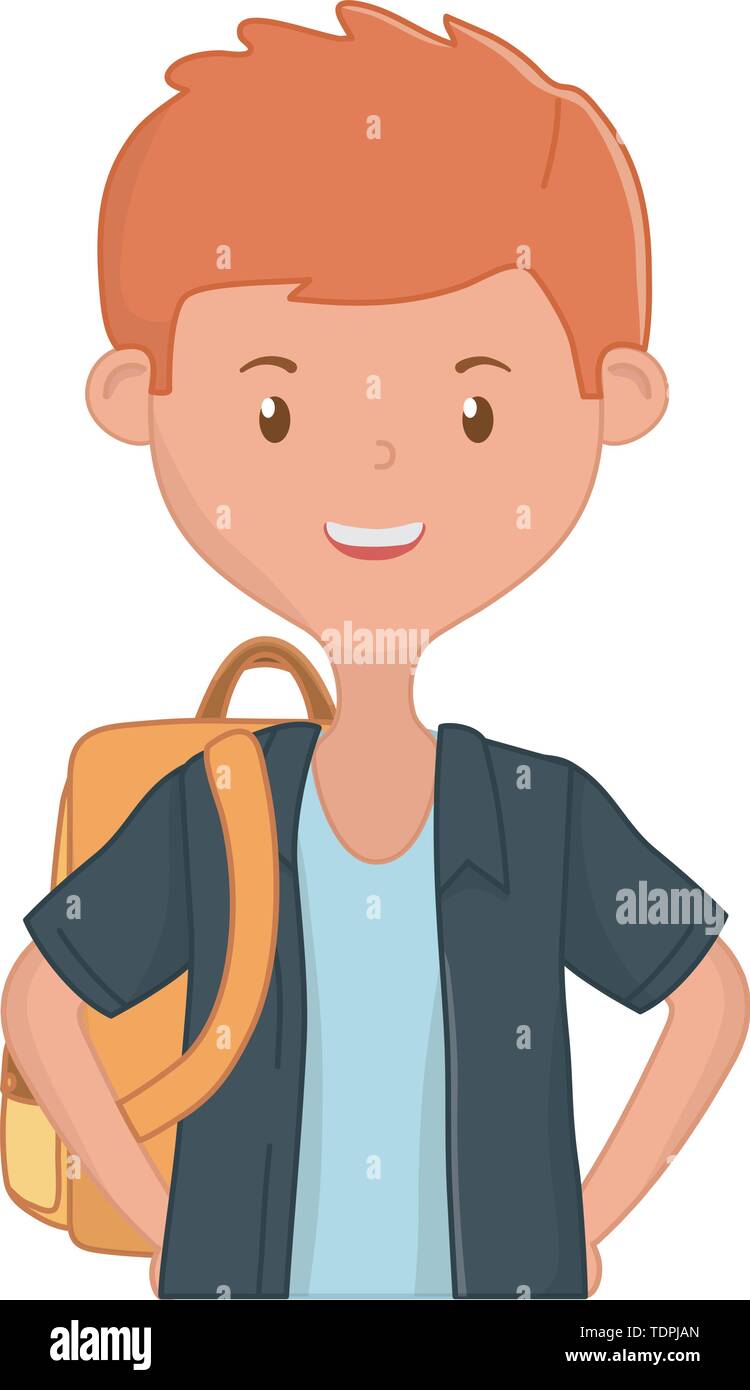 Boy cartoon design, School education learning knowledge study and class ...