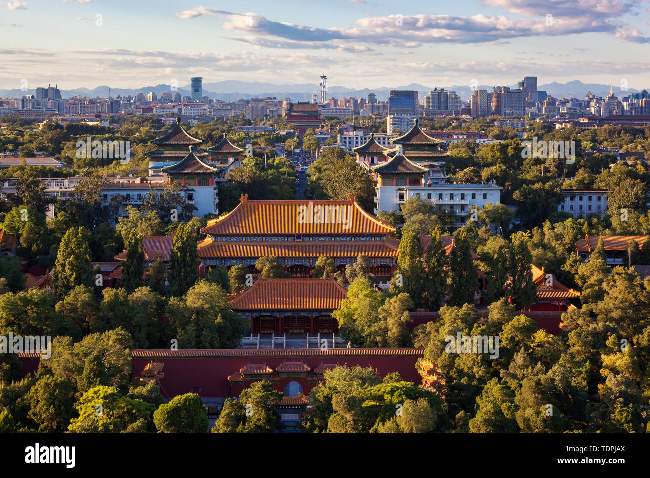 Jingshan central axis Stock Photo - Alamy
