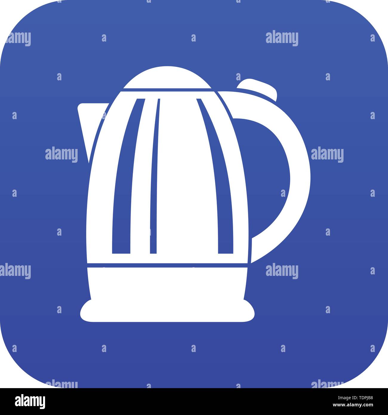 Electric kettle icon blue vector Stock Vector Image & Art - Alamy