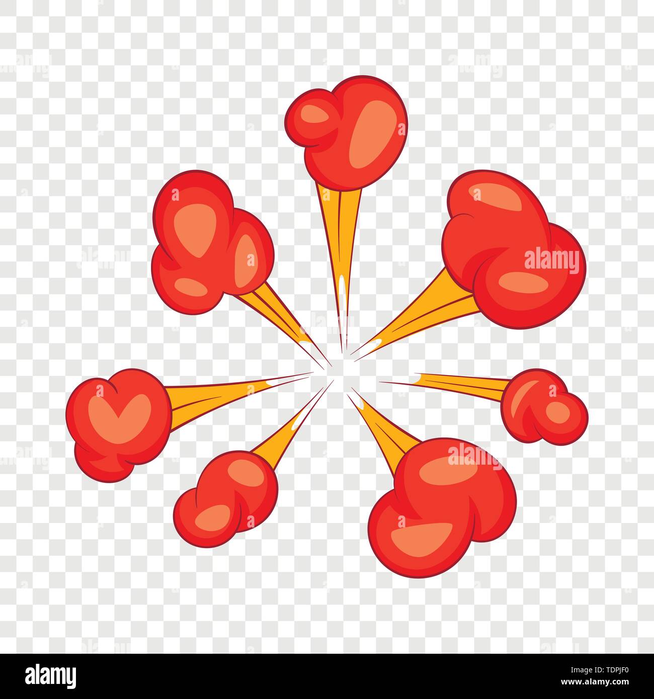 Explode effect icon, cartoon style Stock Vector Image & Art - Alamy