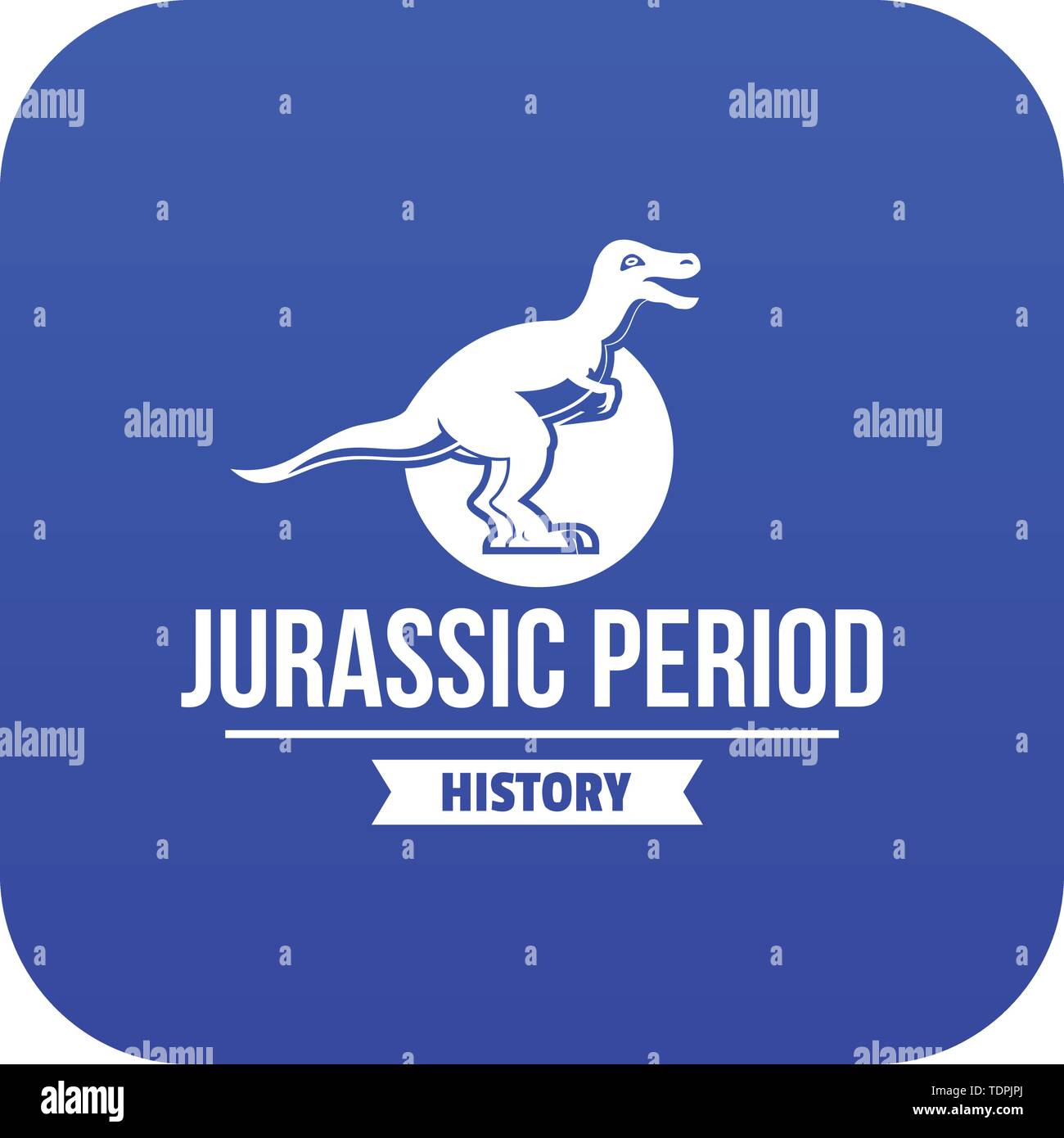 Jurassic monster icon blue Stock Vector Images - Alamy