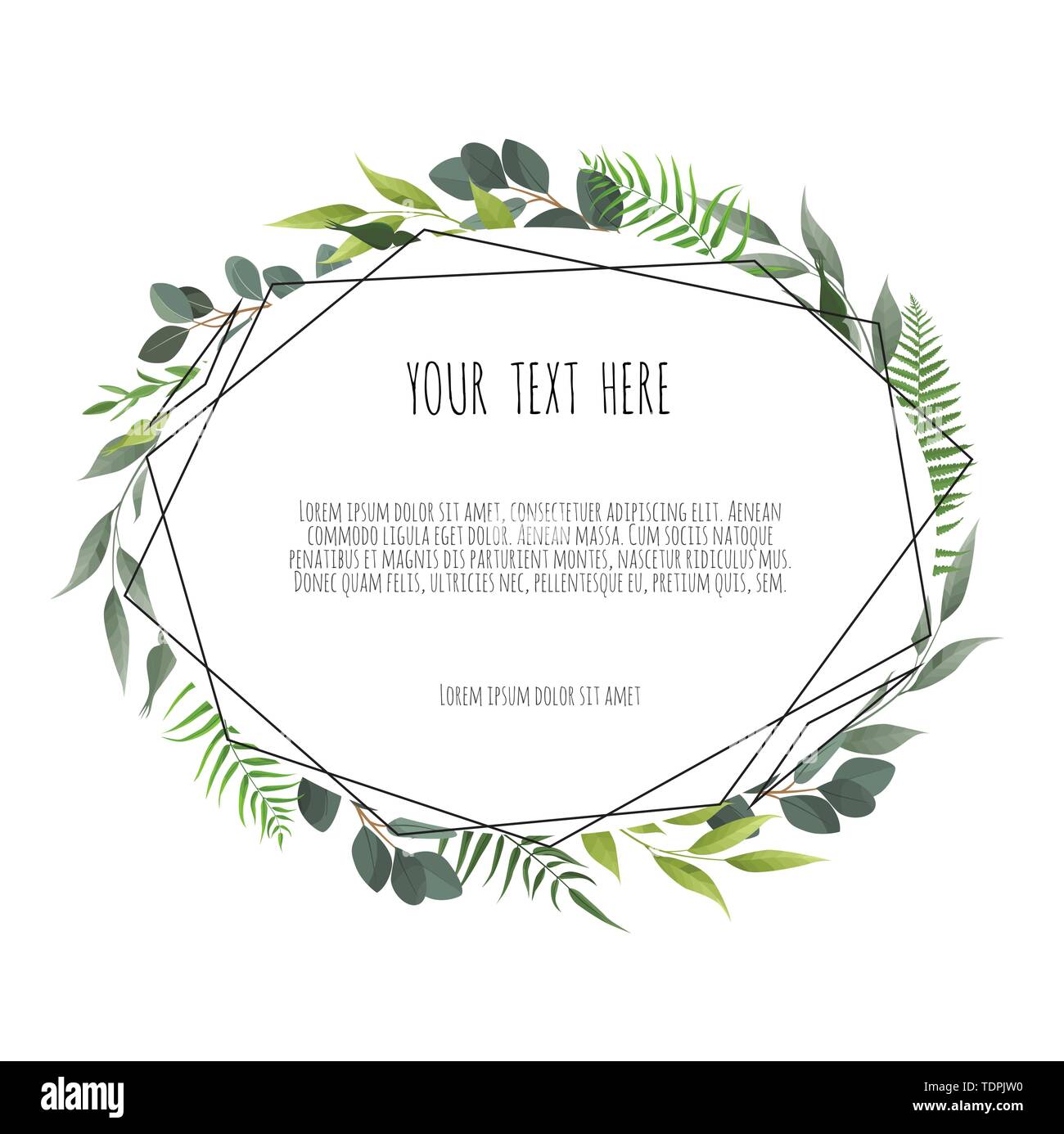 Foliage border Stock Vector Images - Alamy