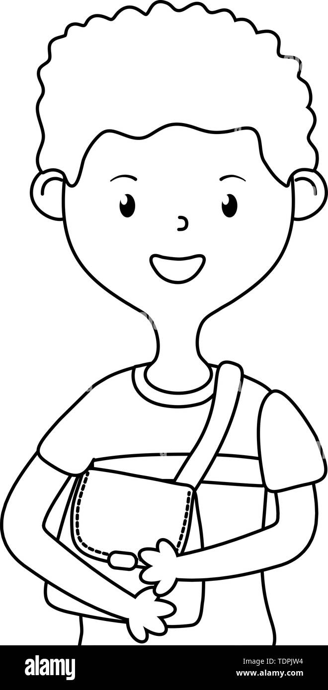 Boy cartoon design, School education learning knowledge study and class ...