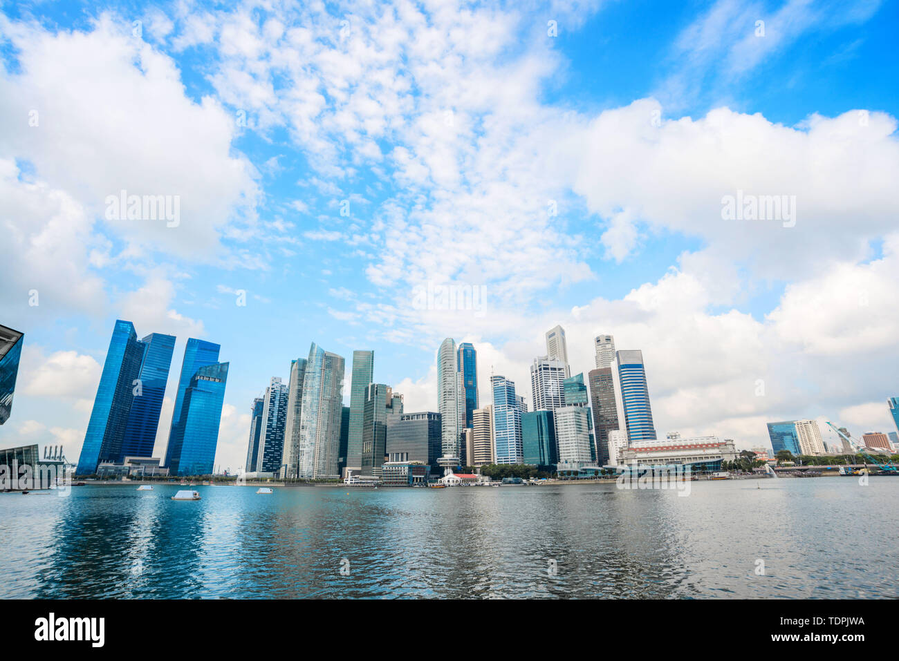 cityscape and skyline of modern city from water Stock Photo - Alamy