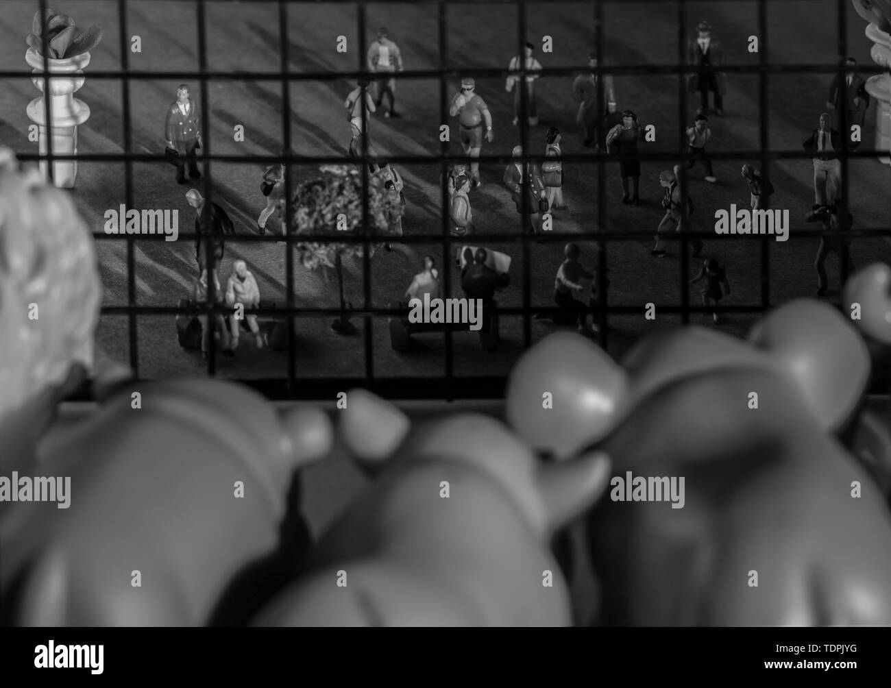 Microscopic models Black and White Stock Photos & Images - Alamy