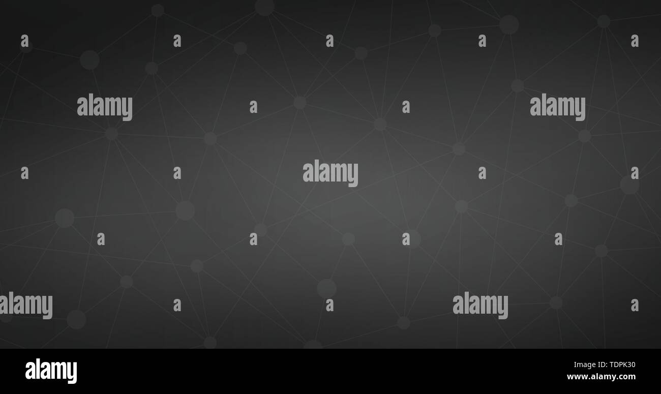 Black Internet connection, molecular abstract background. sense of ...