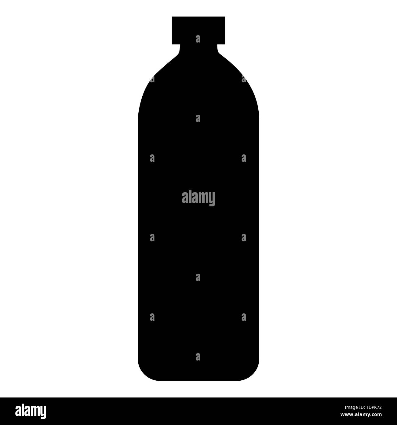 Plastic bottle illustration, solid design icon Stock Vector Image & Art ...