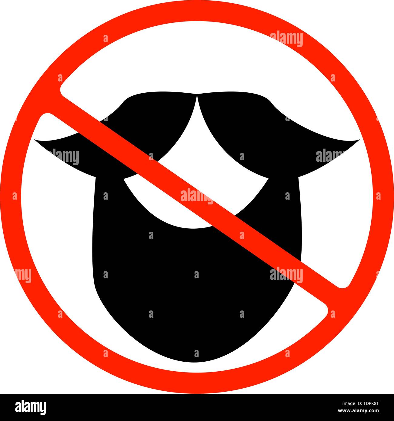 Face mask ban Stock Vector Images - Alamy