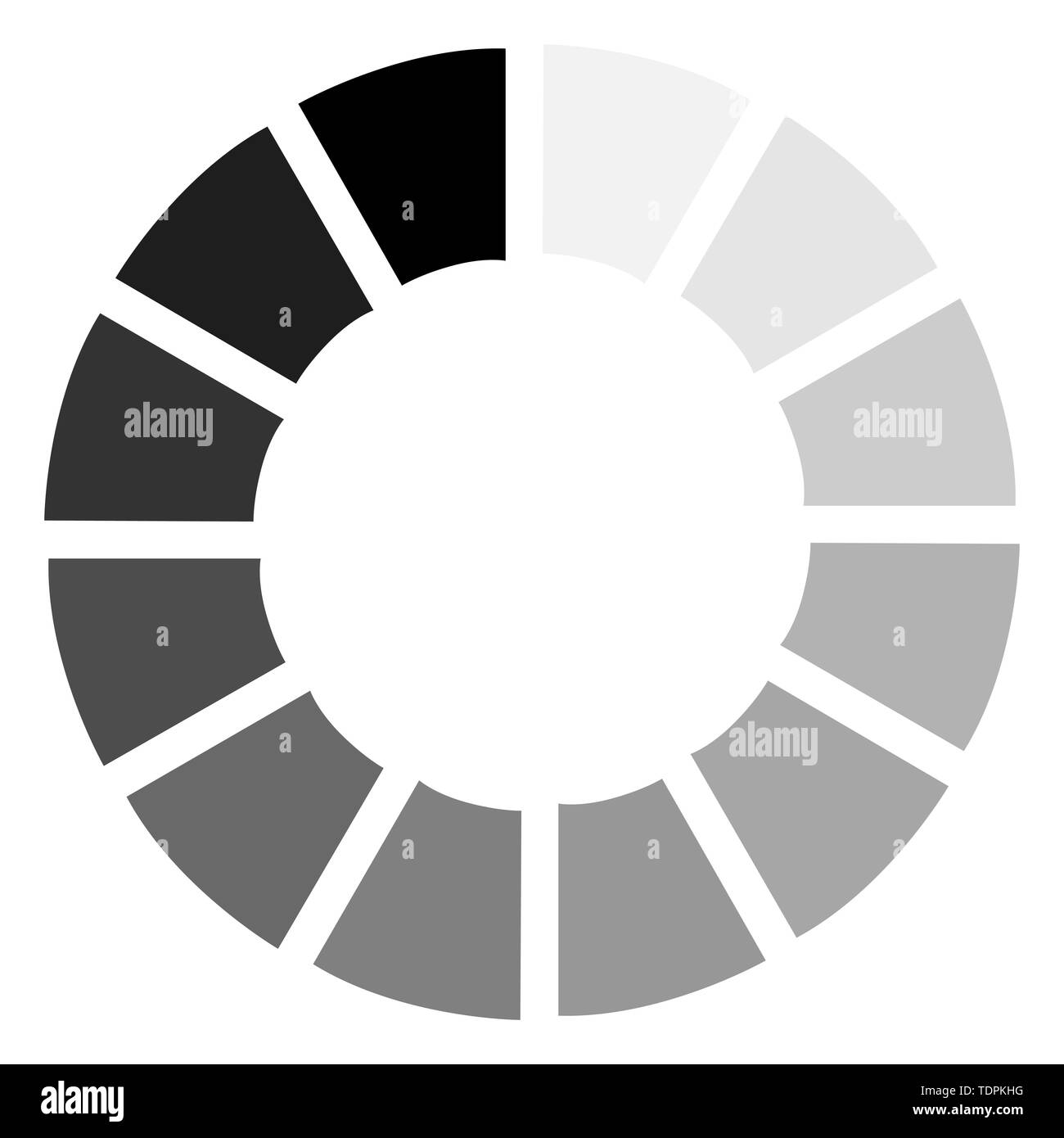 Circular loading sign, isolated on white background, illustration Stock ...