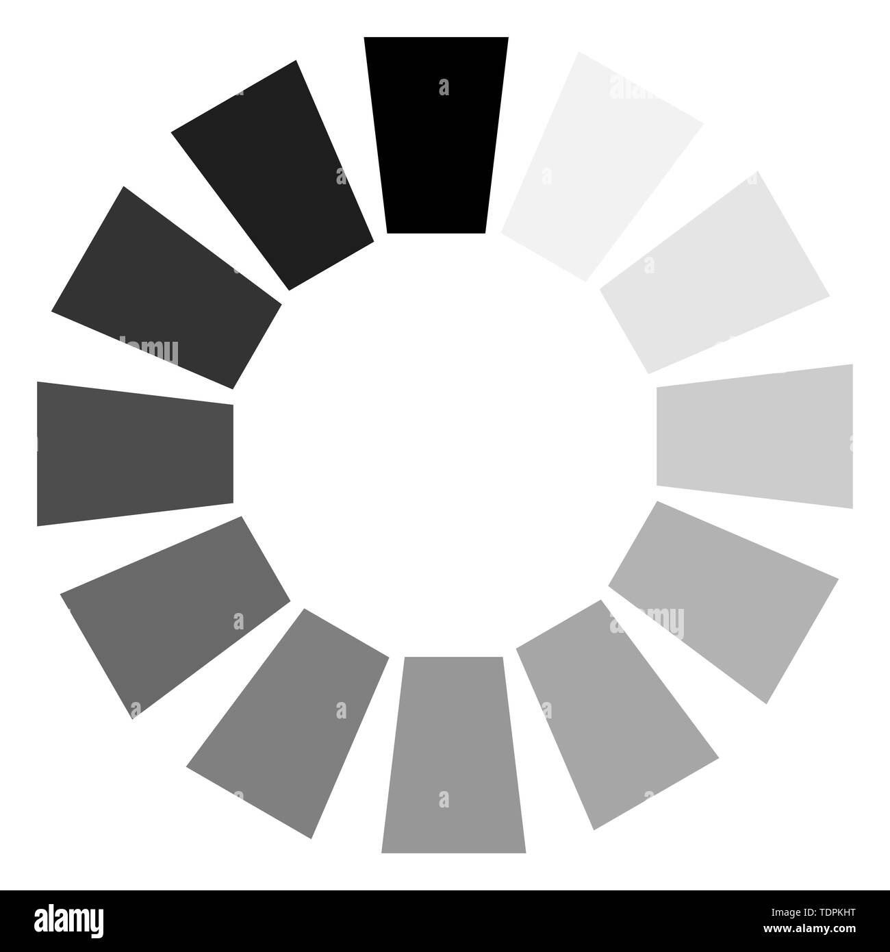 Circular loading sign, isolated on white background, illustration Stock ...