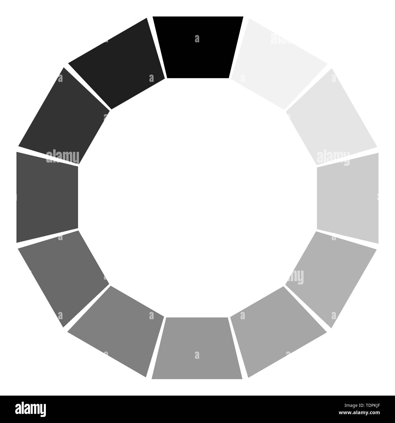 Circular loading sign, isolated on white background, illustration Stock ...