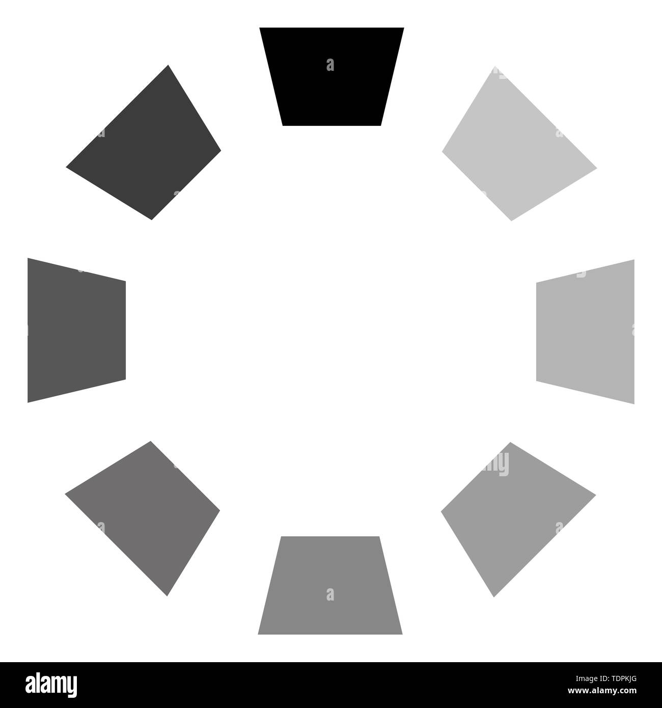 Circular loading sign, isolated on white background, illustration Stock ...