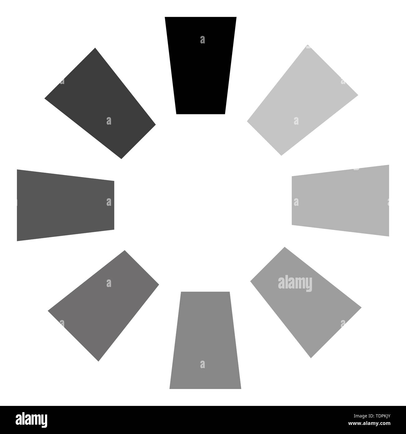 Circular loading sign, isolated on white background, illustration Stock ...