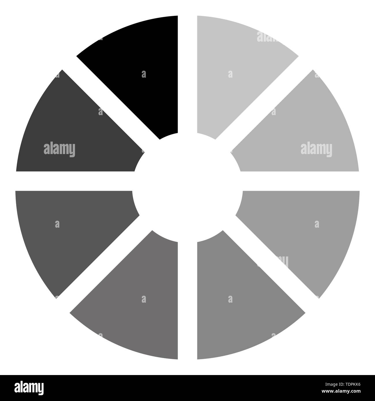 Circular loading sign, isolated on white background, illustration Stock ...
