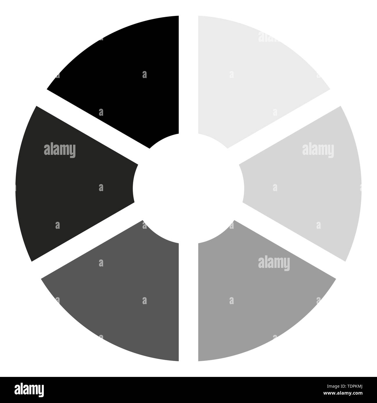 Circular loading sign, isolated on white background, illustration Stock ...
